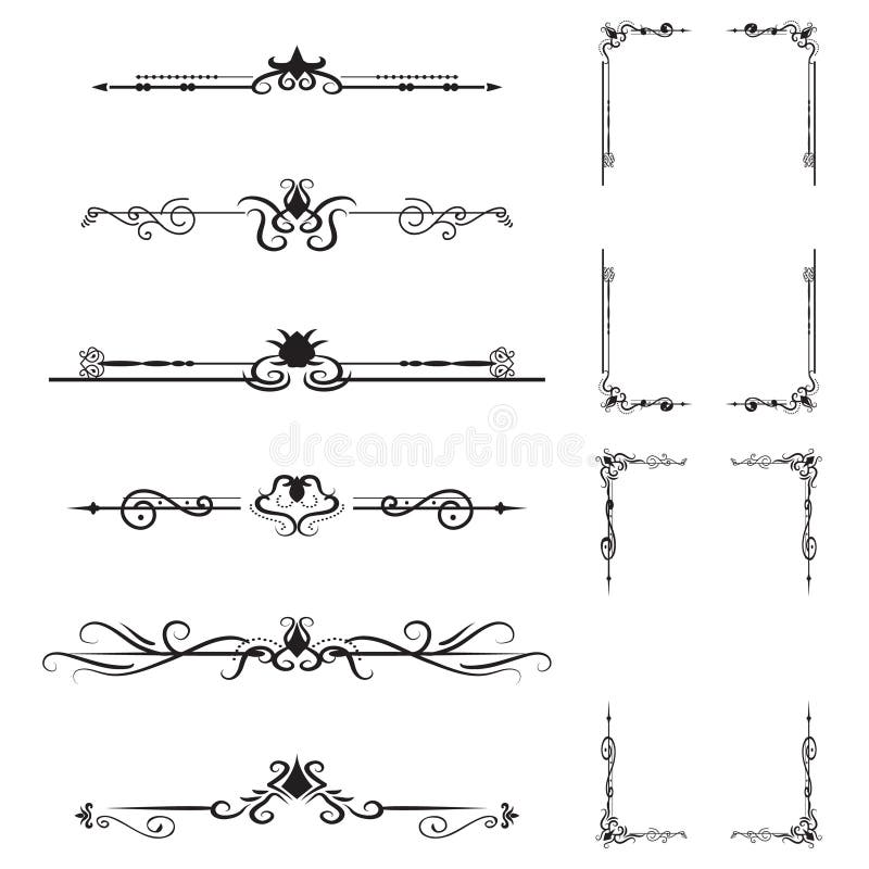 Text Separator Decoratice Divider Book Typography Ornament Design ...