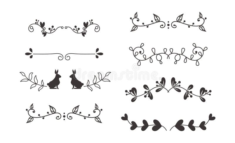 Text Separator Decoratice Divider Book Typography Ornament Design ...