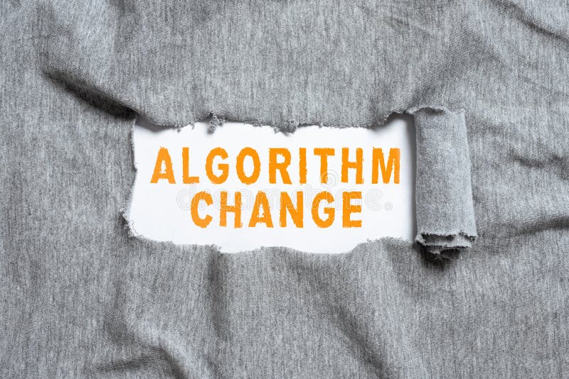 Text Showing Inspiration Algorithm Change. Conceptual Photo Change in ...