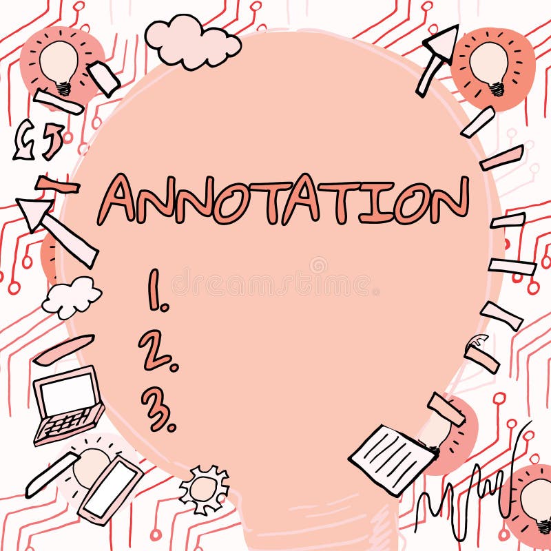 Text Showing Inspiration Annotation. Business Showcase Note Added by ...