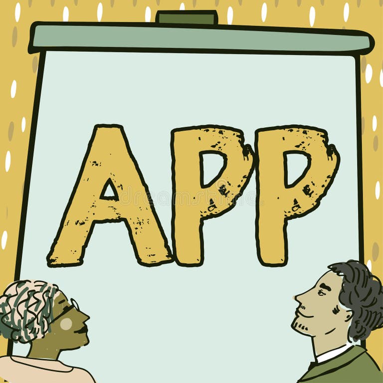 Text Showing Inspiration App. Business Approach Computer or Software Application Designed To Run ...