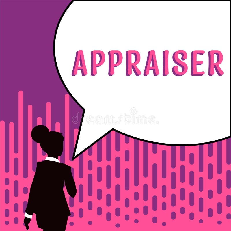 Text Showing Inspiration Appraiser. Word Written on Person that ... Text Showing Inspiration Appraiser. Word Written on Person that ...