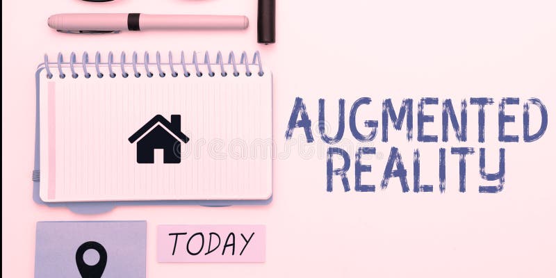 Text Sign Showing Augmented Reality. Business Showcase Technology that ...