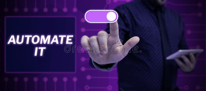 Text Showing Inspiration Automate it. Concept Meaning Convert Process ... Text Showing Inspiration Automate it. Concept Meaning Convert Process ...