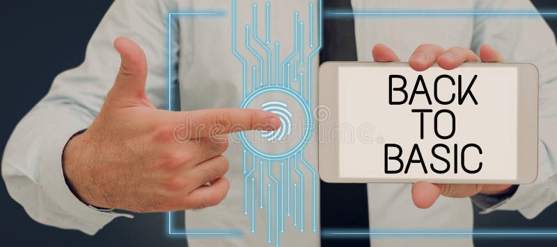 Text Showing Inspiration Back To Basic. Word Written on Return Simple ...