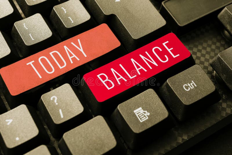 Text Showing Inspiration Balance. Business Showcase Condition in Which ...