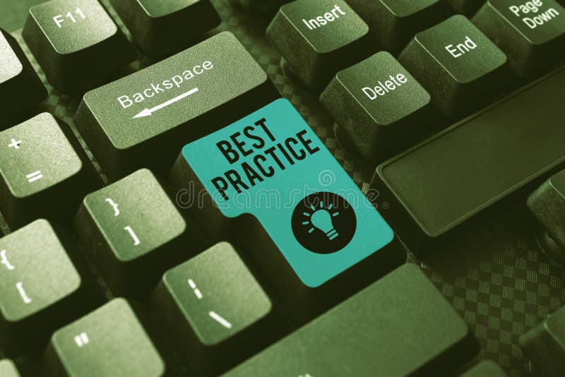 Text Showing Inspiration Best Practice. Internet Concept Method ...
