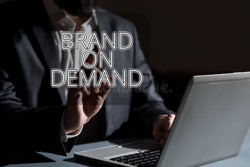 Text Showing Inspiration Brand on Demand. Business Approach ... Text Showing Inspiration Brand on Demand. Business Approach ...