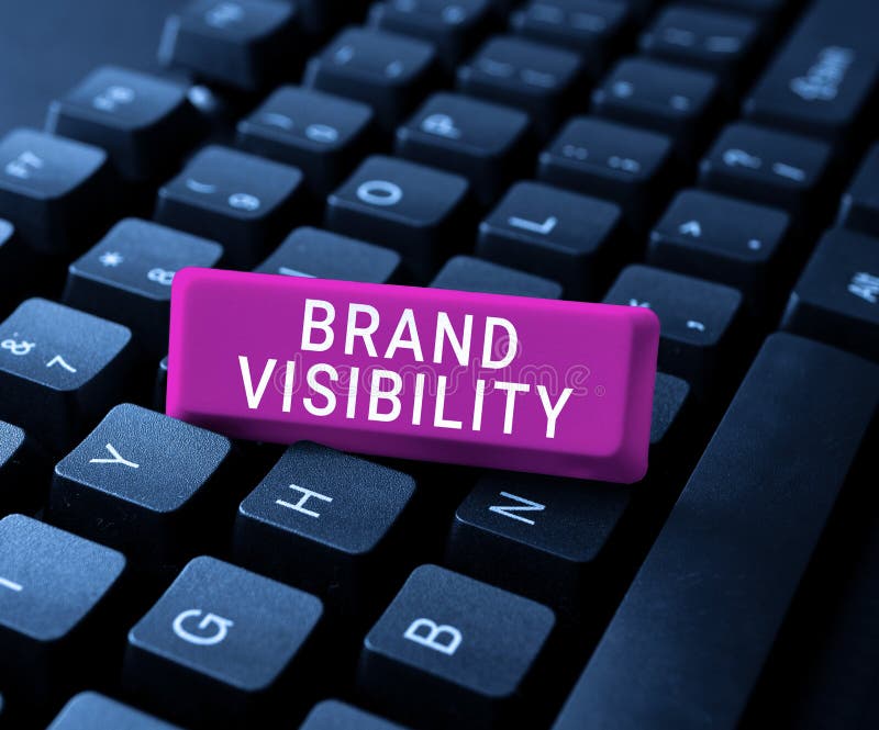 Text Showing Inspiration Brand Visibility. Word Written on Frequency at ... Text Showing Inspiration Brand Visibility. Word Written on Frequency at ...