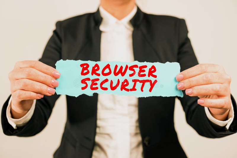 Conceptual Display Browser Security Internet Concept Security To Web Browsers In Order To