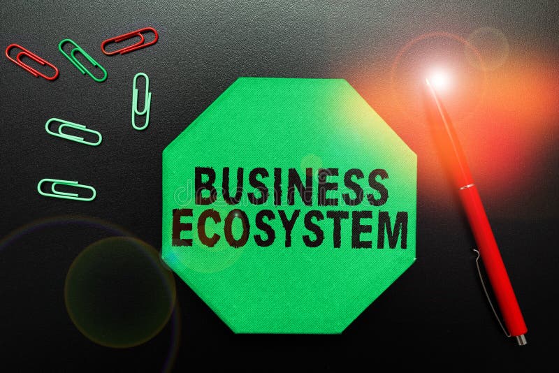 Handwriting Text Business Ecosystem. Business Approach Develop and ...