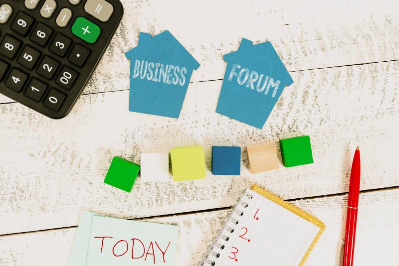 Text Showing Inspiration Business Forum. Business Approach Place in ...