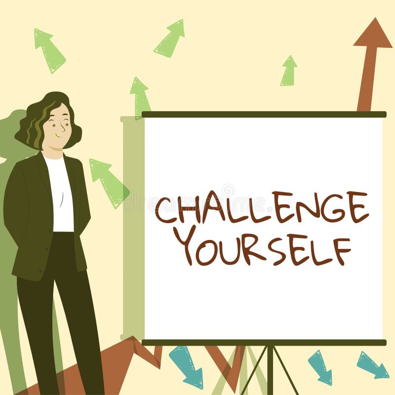 Conceptual Caption Challenge Yourself. Business Approach Setting Higher ...