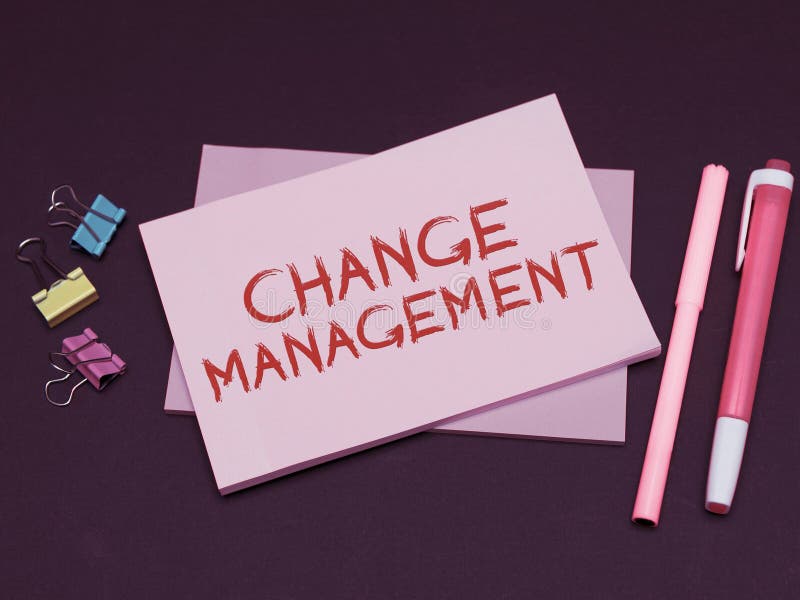 Text Showing Inspiration Change Management. Word Written on Replacement ... Text Showing Inspiration Change Management. Word Written on Replacement ...