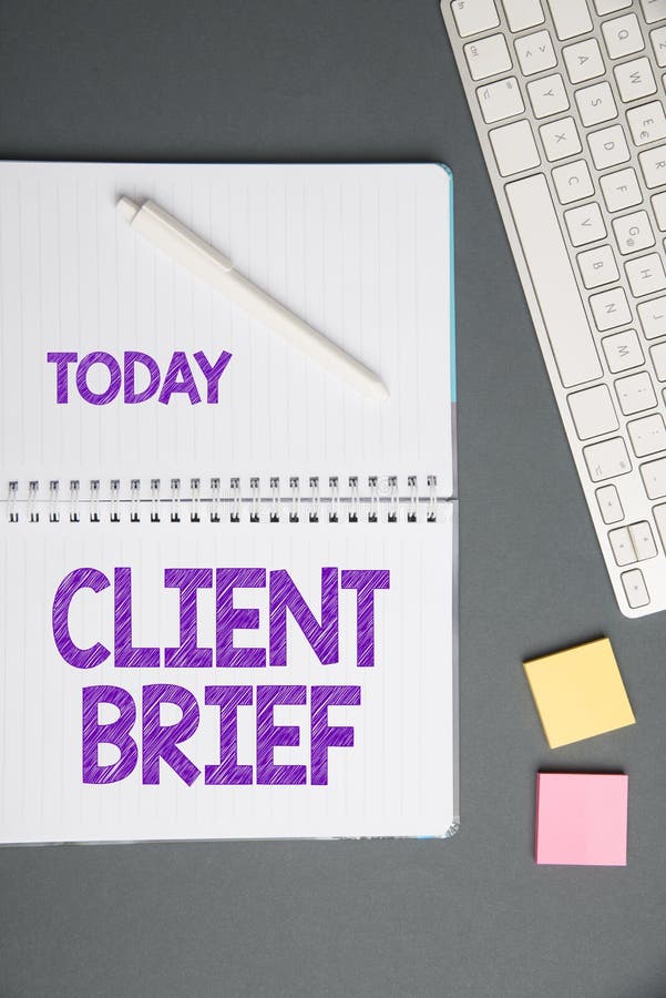 Text Showing Inspiration Client Brief. Word Written on a Documents ... Text Showing Inspiration Client Brief. Word Written on a Documents ...