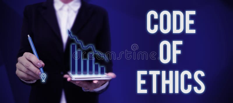 Handwriting Text Code of Ethics. Conceptual Photo Moral Rules Ethical ...
