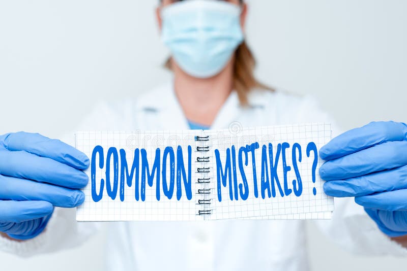 Text Showing Inspiration Common Mistakes Question. Business Concept ...