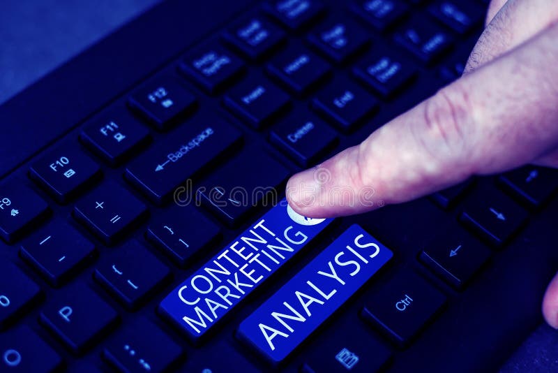 Text Showing Inspiration Content Marketing Analysis. Business Idea ...