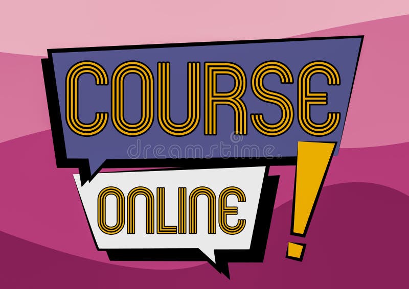Text Showing Inspiration Course Online. Conceptual Photo ELearning ...