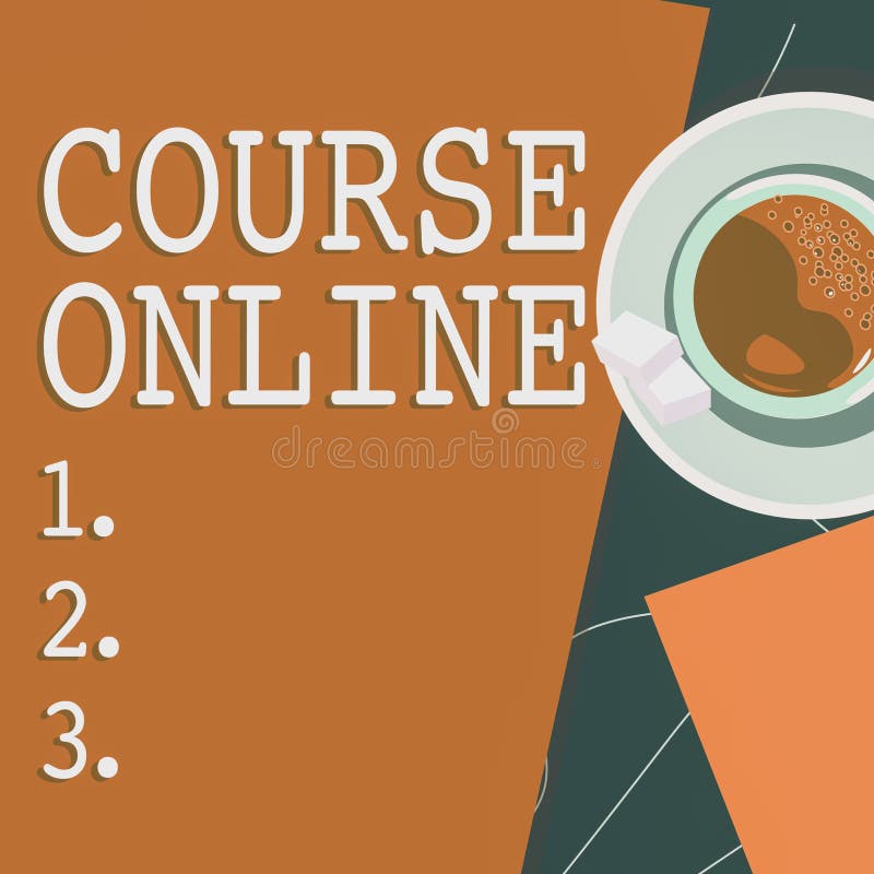 Text Showing Inspiration Course Online. Internet Concept ELearning ...