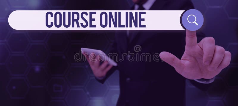 Text Showing Inspiration Course Online. Word Written on ELearning ...