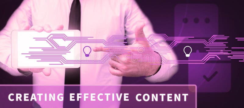 Text Showing Inspiration Creating Effective Content. Business Approach ... Text Showing Inspiration Creating Effective Content. Business Approach ...