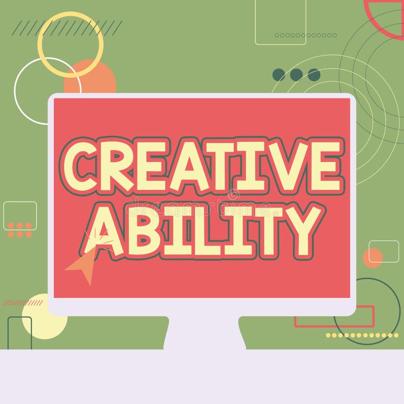 Text Showing Inspiration Creative Ability. Word for Able To Function at ...