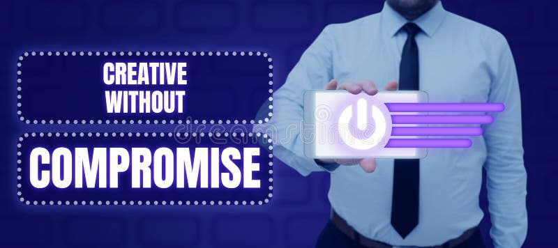 Text Showing Inspiration Creative without Compromise. Word Written on ...