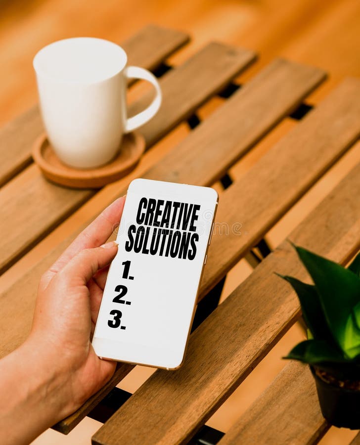 Text Showing Inspiration Creative Solutions. Word for Original and ...