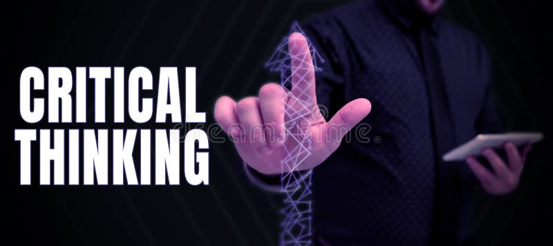 Text Showing Inspiration Critical Thinking. Internet Concept Sequence ...