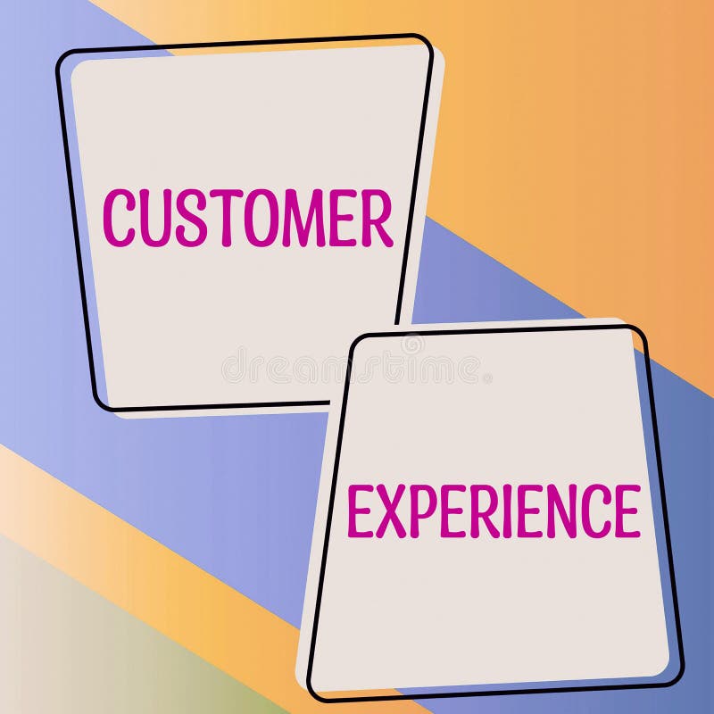 Conceptual Caption Customer Experience. Business Showcase Organizations ...