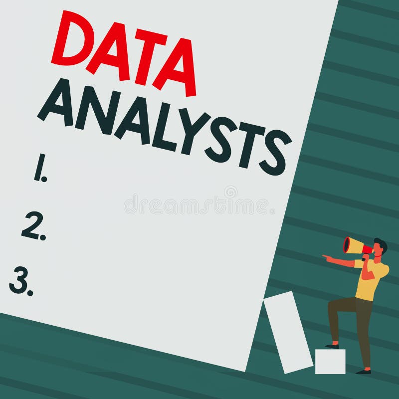 Text Showing Inspiration Data Analysts. Conceptual Photo Programmer ...