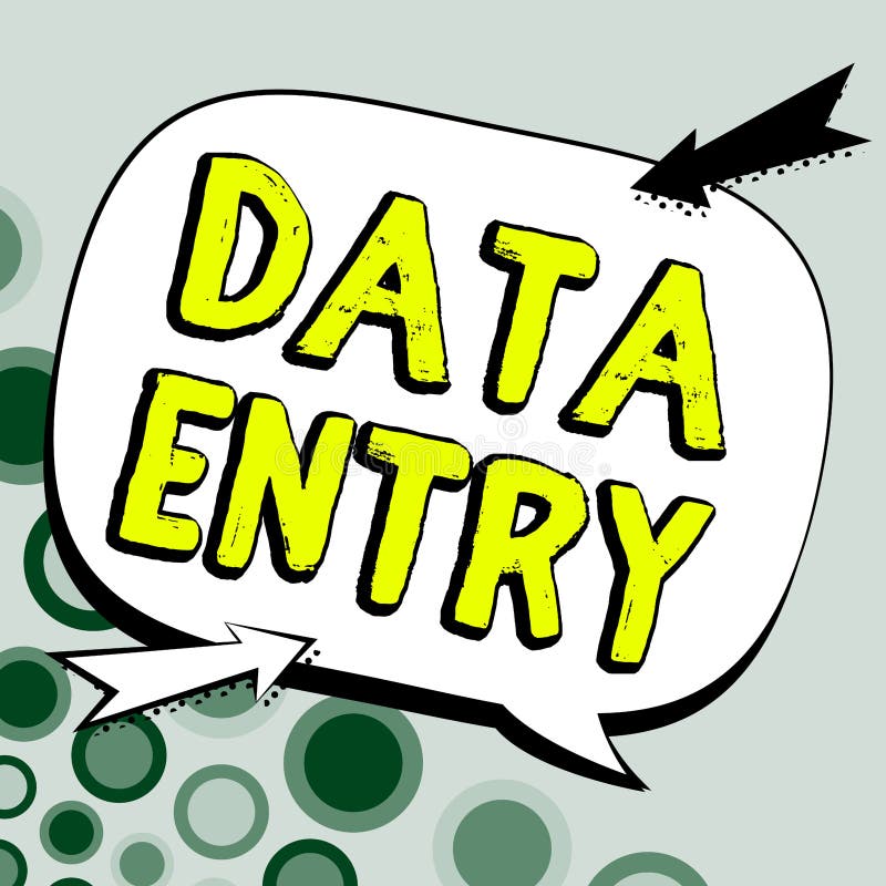 Text Showing Inspiration Data Entry. Internet Concept Process of ...