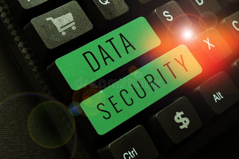 Text Showing Inspiration Data Security. Business Concept ...