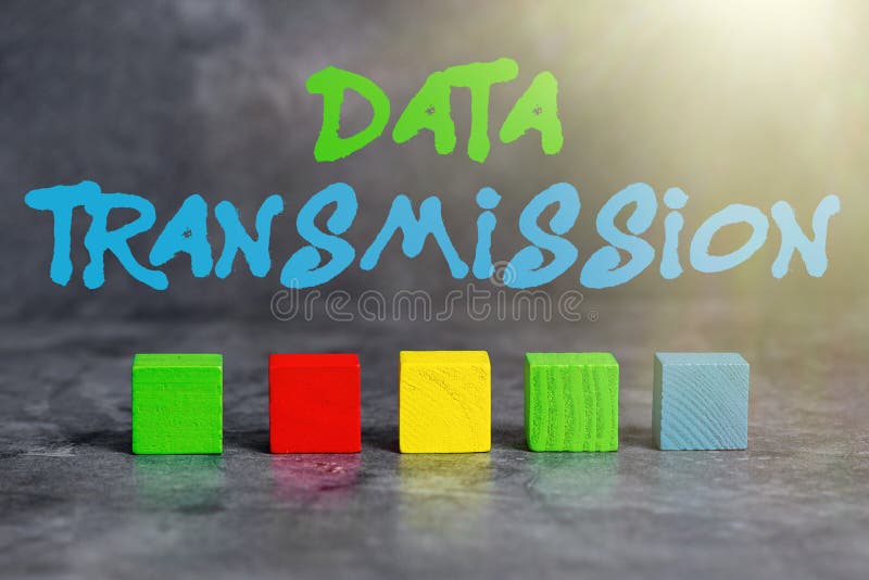 Text Showing Inspiration Data Transmission. Business Approach Sending ...