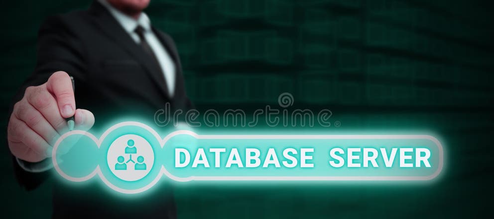 Text Showing Inspiration Database Server. Business Showcase Uses a Database Application that ...