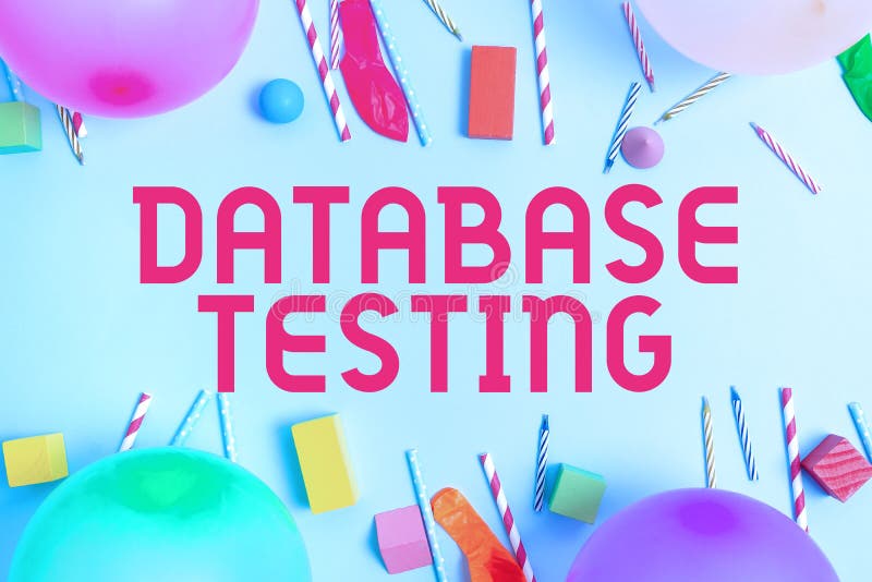 Text Showing Inspiration Database Testing. Business Concept Involves ...