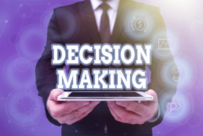 Text Showing Inspiration Decision Making. Internet Concept Process of ...