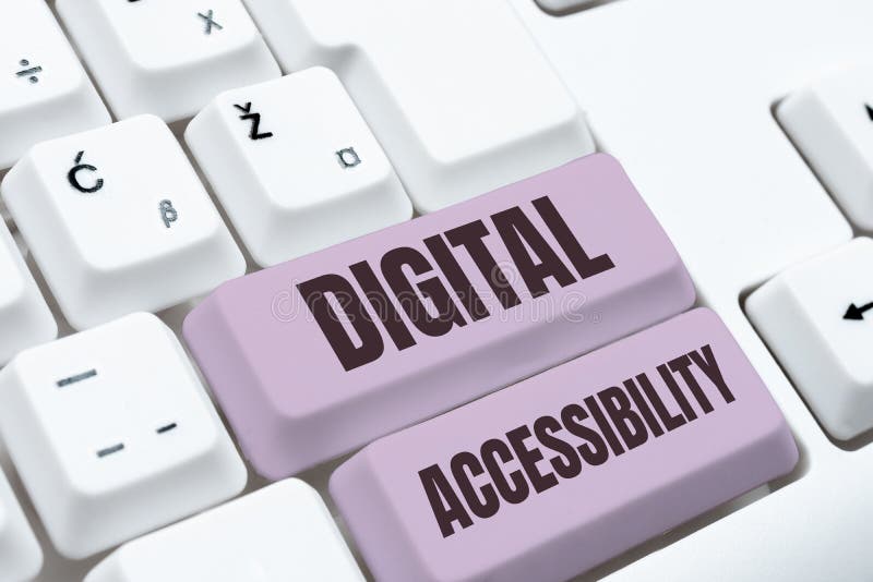 Text Showing Inspiration Digital Accessibility. Conceptual Photo ...