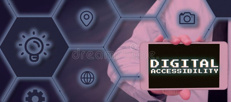 Text Showing Inspiration Digital Accessibility. Conceptual Photo ...