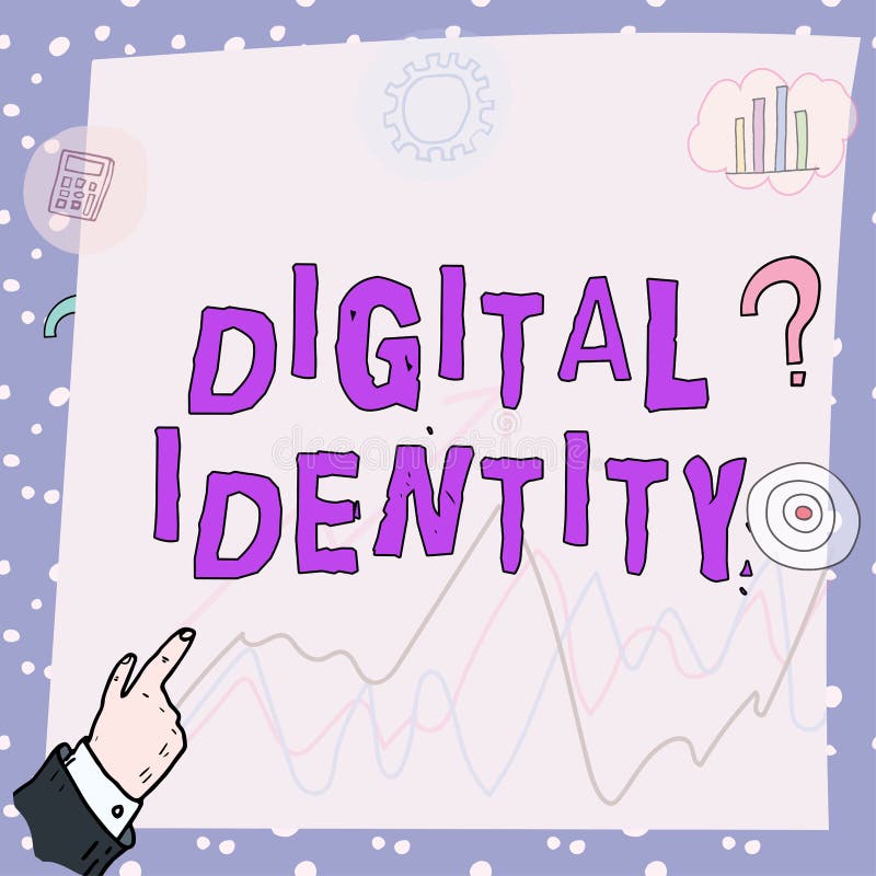 Writing Displaying Text Digital Identity. Business Overview Networked ...