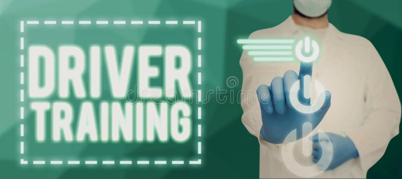 Text Showing Inspiration Driver Training. Concept Meaning Course of ...