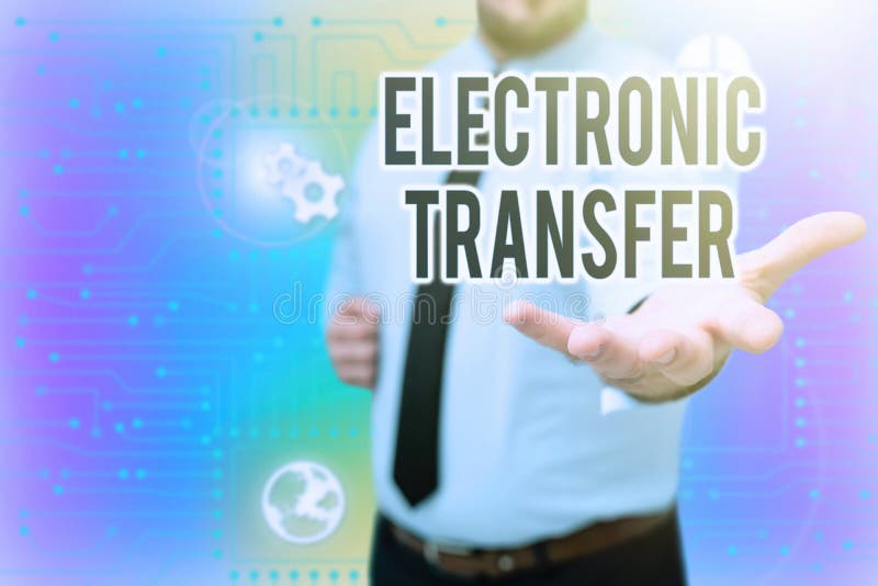 Electronic transfer stock image. Image of communication - 14799327