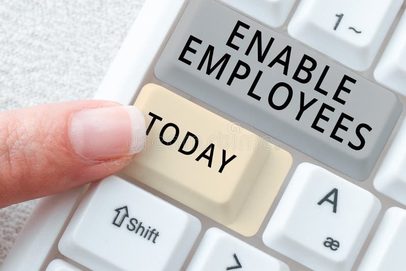 Text Showing Inspiration Enable Employees. Business Approach Giving ... Text Showing Inspiration Enable Employees. Business Approach Giving ...
