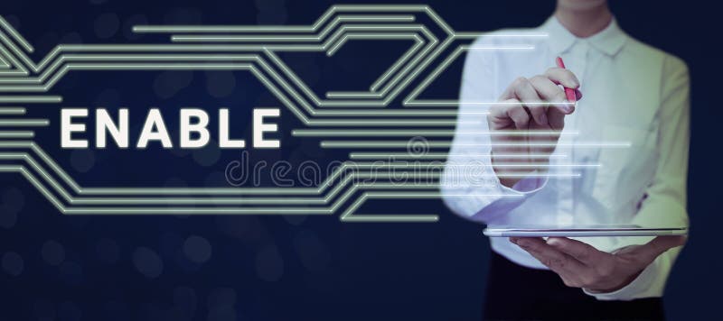 Text Showing Inspiration Enable. Internet Concept Give Someone or ...