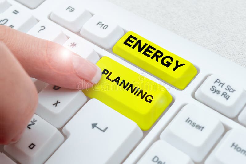 Text Showing Inspiration Energy Planning. Concept Meaning Making of a ...