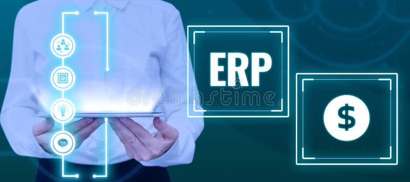 Text Showing Inspiration Erp. Word for Enterprise Resource Planning ...