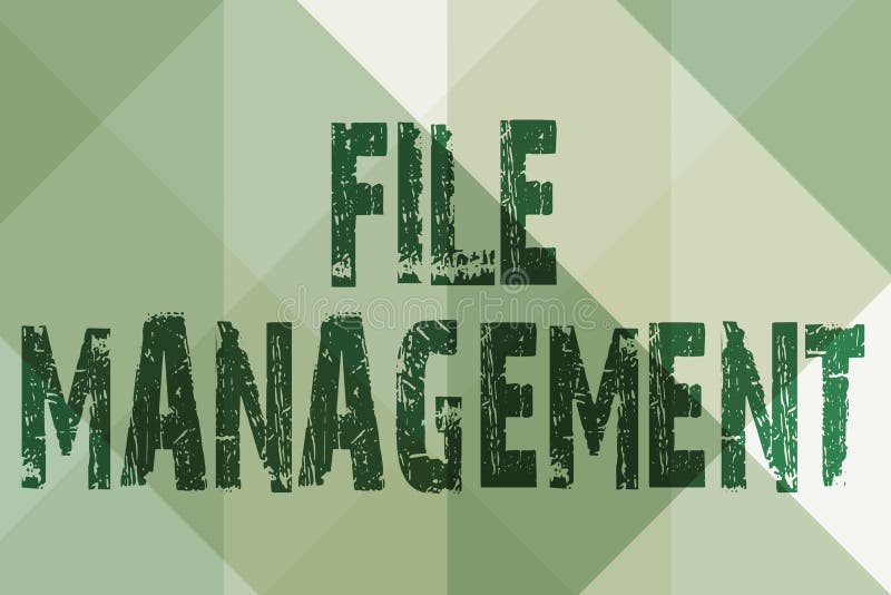 Inspiration Showing Sign File Management. Concept Meaning Computer Program that Provides User ...