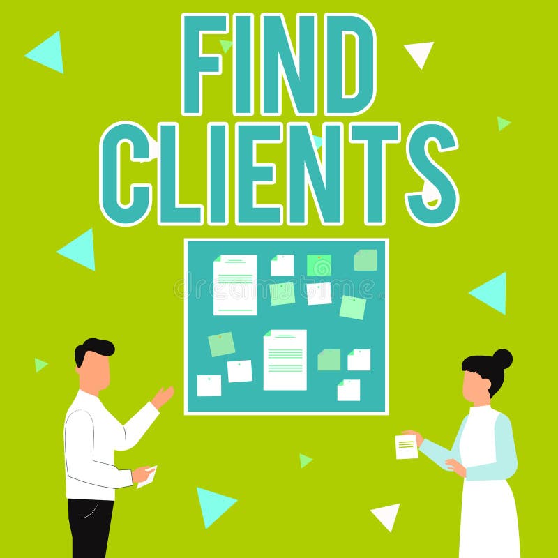 Text Showing Inspiration Find Clients. Business Idea Finding ... Text Showing Inspiration Find Clients. Business Idea Finding ...