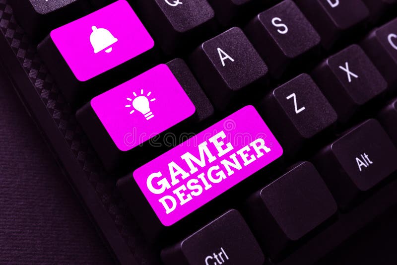 Text Showing Inspiration Game Designer Word Written On Campaigner Pixel Scripting Programmers